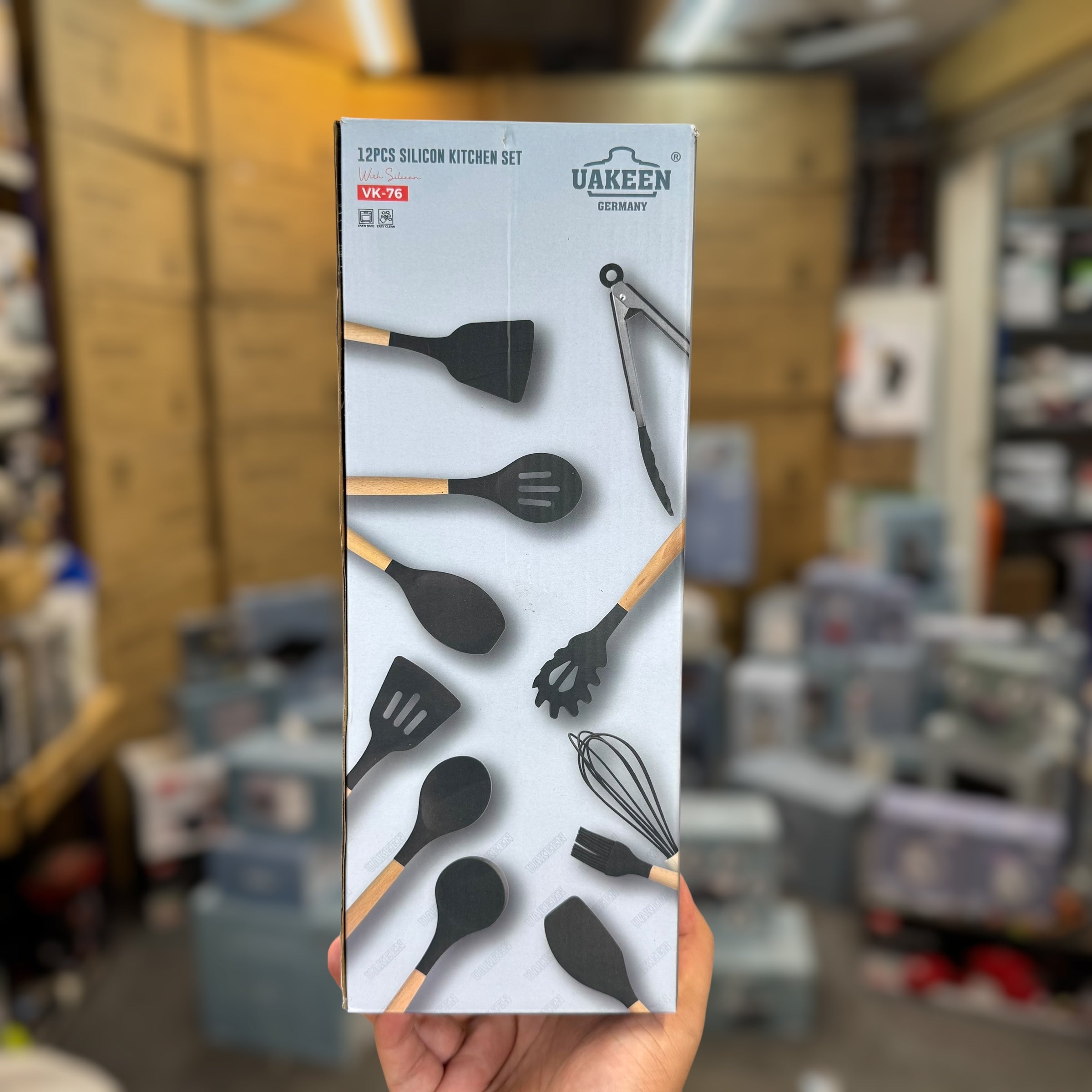 Uakeen 12 Piece Silicon Kitchen Utensils Set - Bara Market | Islamabad ...