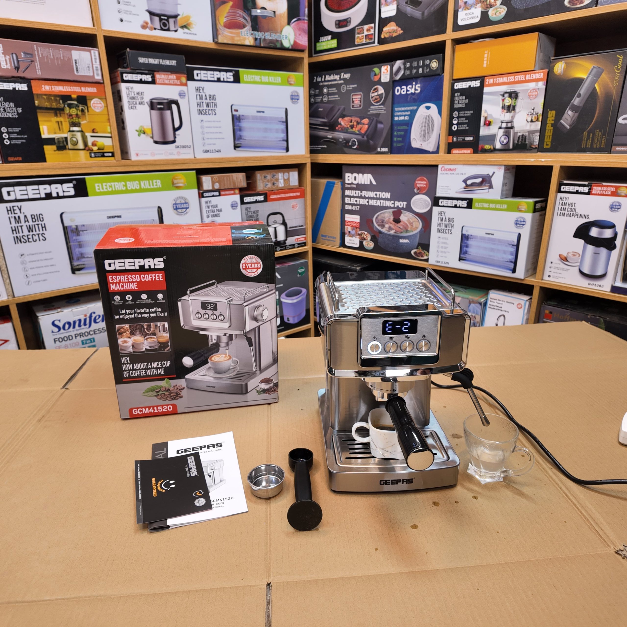 Geepas Espresso Coffee machine GCM41520 - Bara Market | Islamabad ...