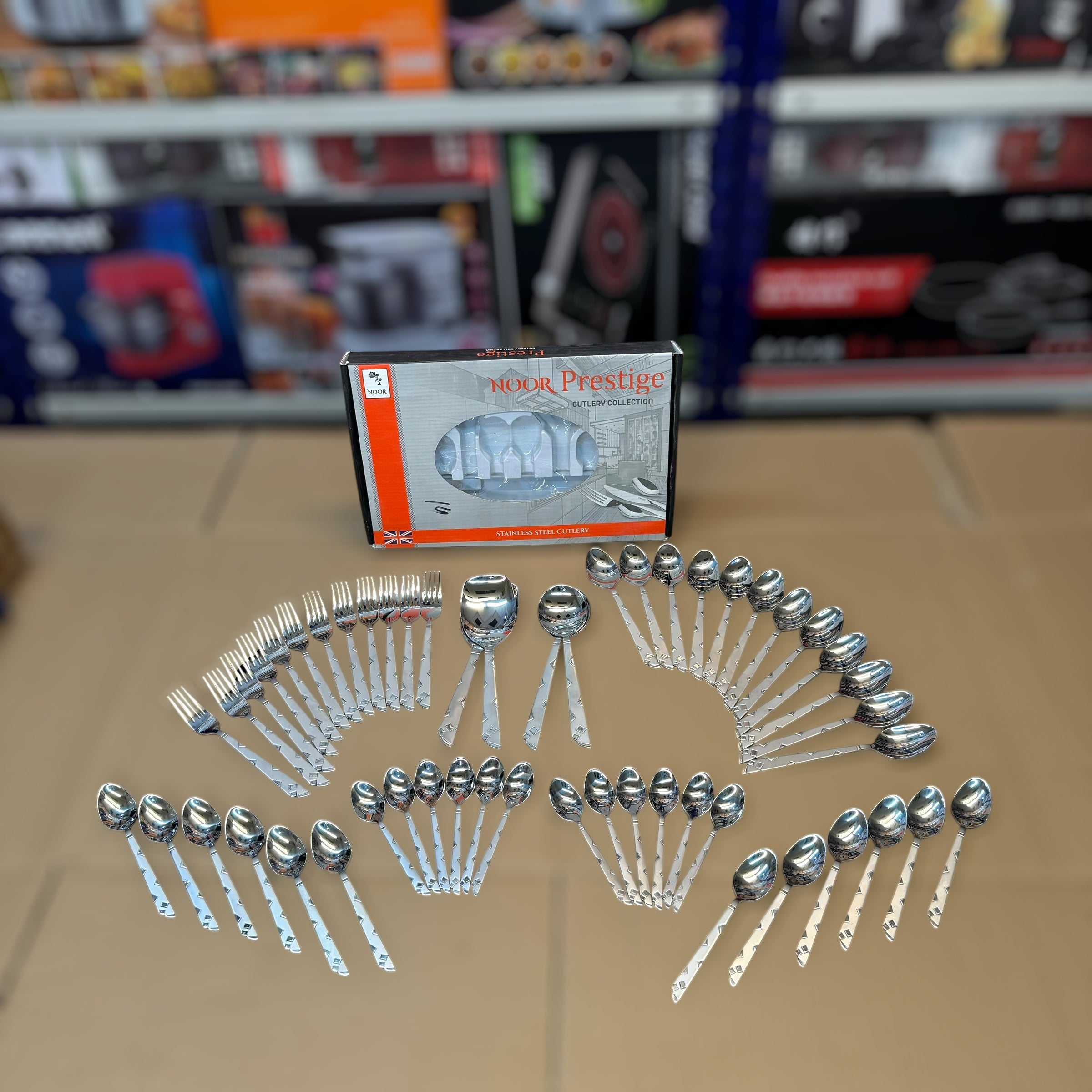 Lot Imported Noor Prestige 64 Pieces Cutlery Set - Bara Market ...