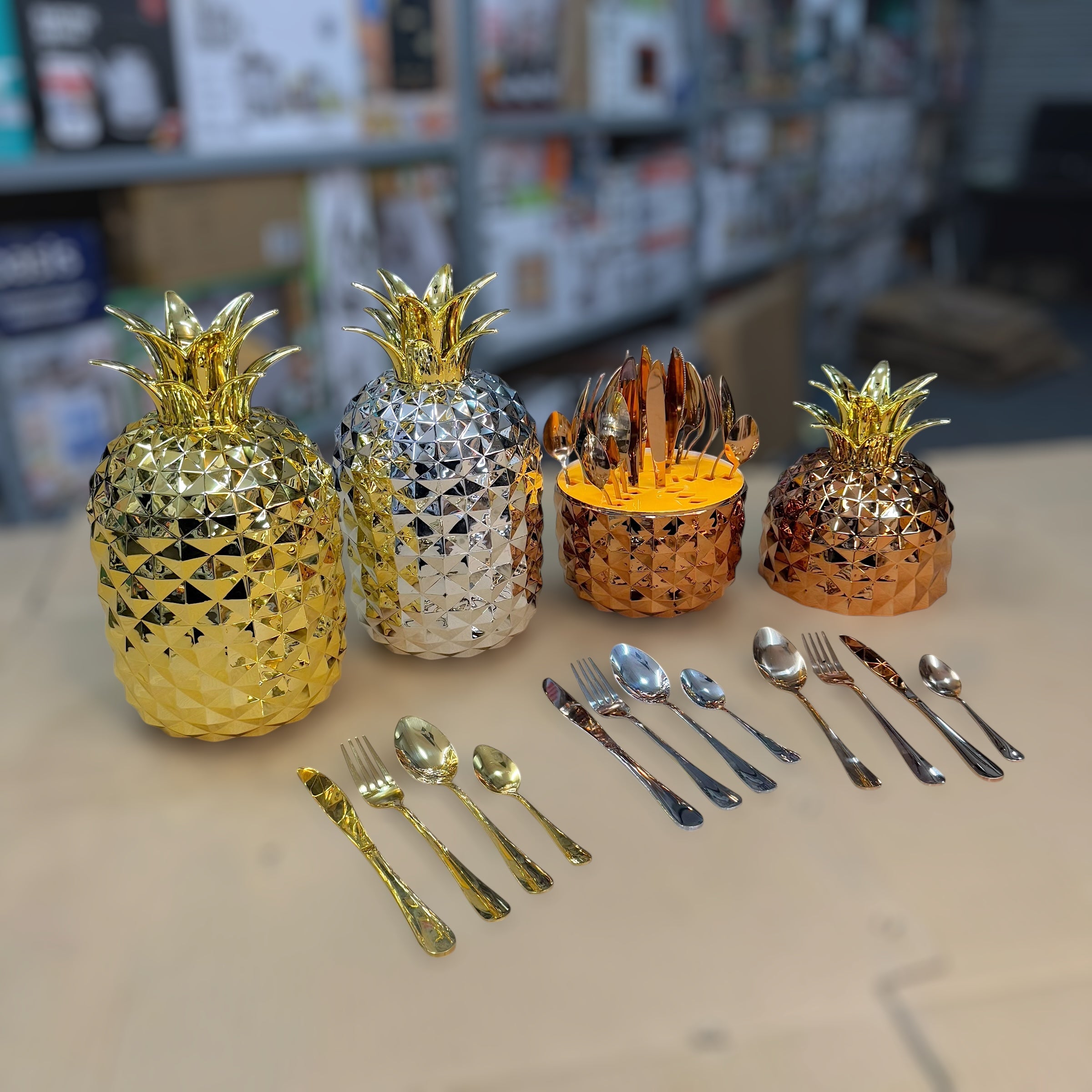 Pineapple 24 Piece Cutlery Set - Bara Market | Islamabad, Lahore ...