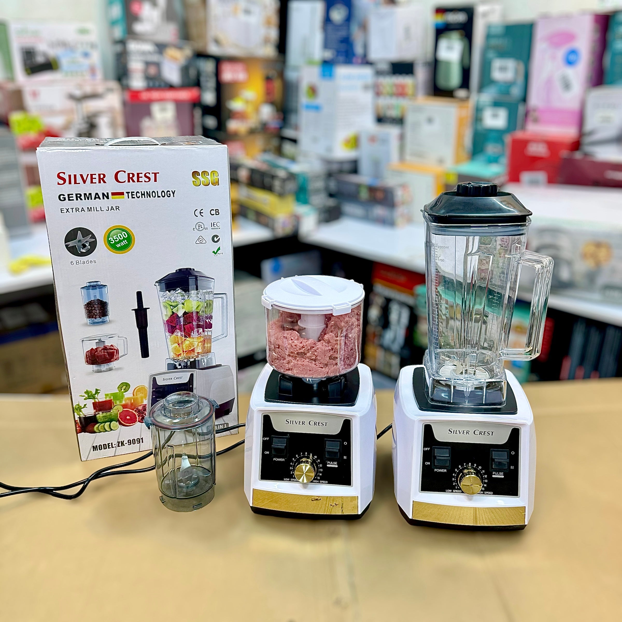 Silver Crest 3-in-1 blender & Chopper with Extra Mill Jar - German Lot ...