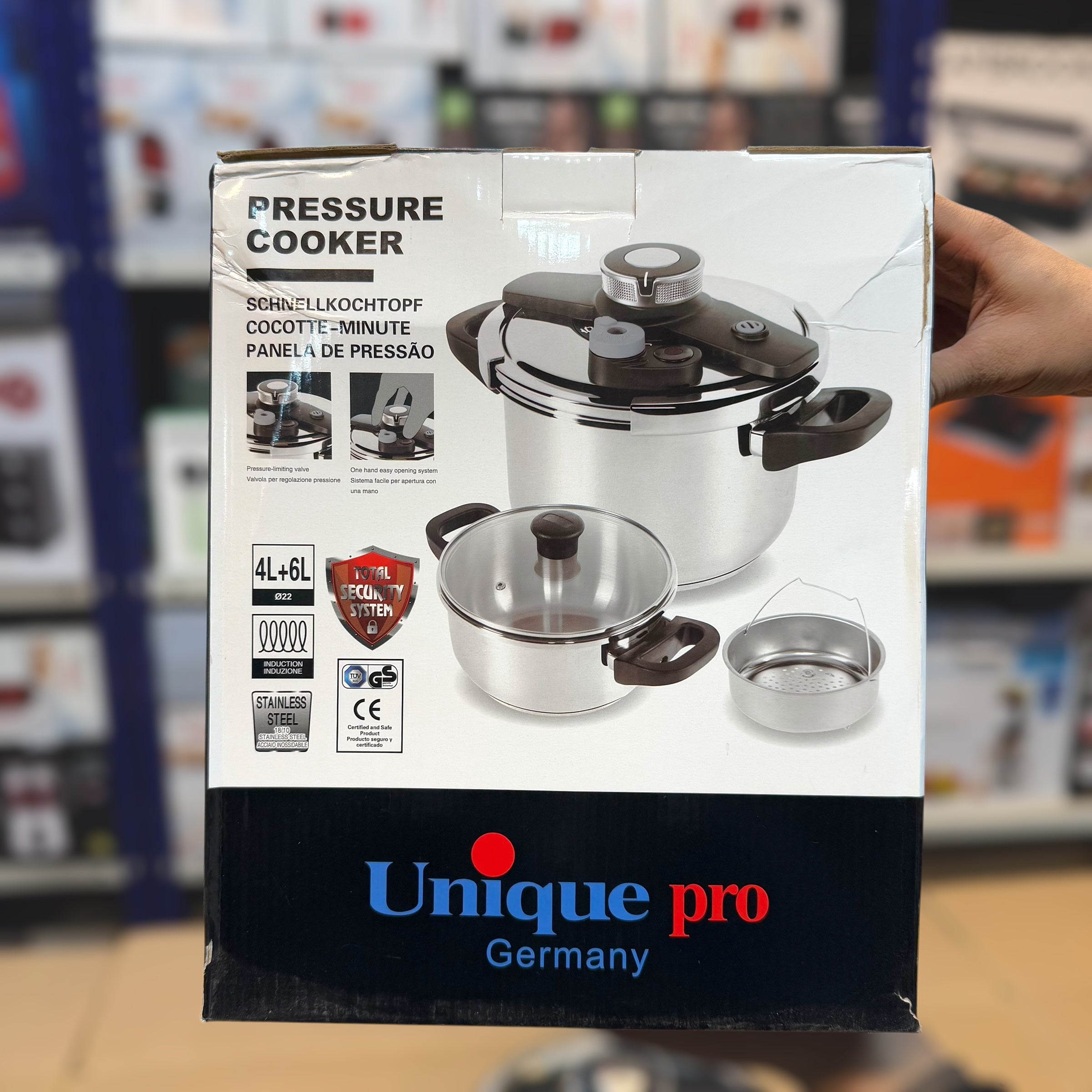 Unique Pro 4+6L Pressure Cooker - German Lot Imported - Bara Market ...